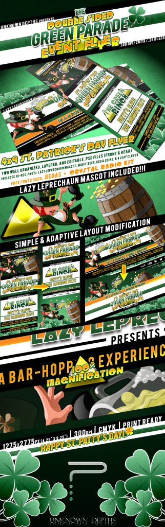 Green Parade – Flyer Promo 02 – Unknown Depths