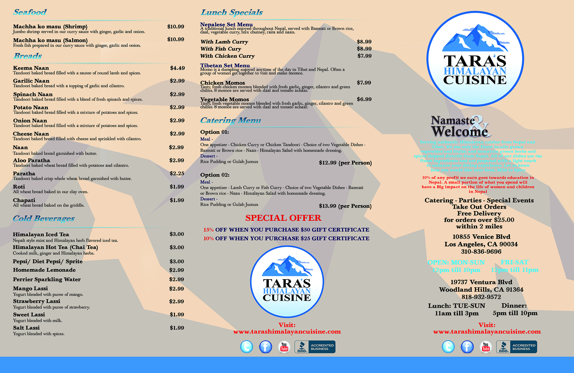 8 5 x11 Front Trifold Template Unknown Depths